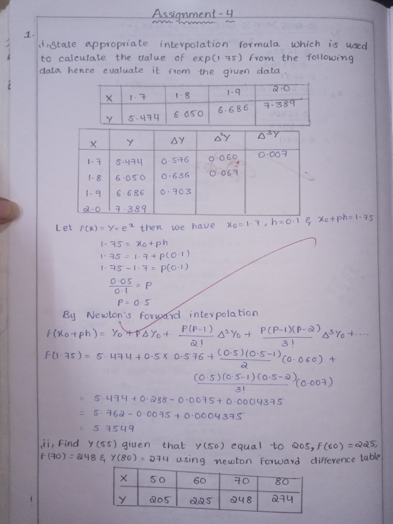 Istate Appropviate Intevpolation Formula Which Is Used | PDF | Signal ...