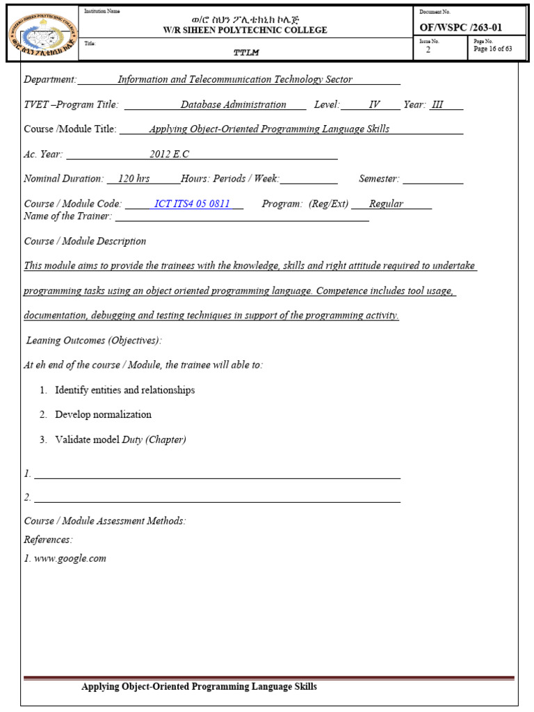 Apply Object Oriented Programming Language Skills | PDF | Integer (Computer Science) | Data Type