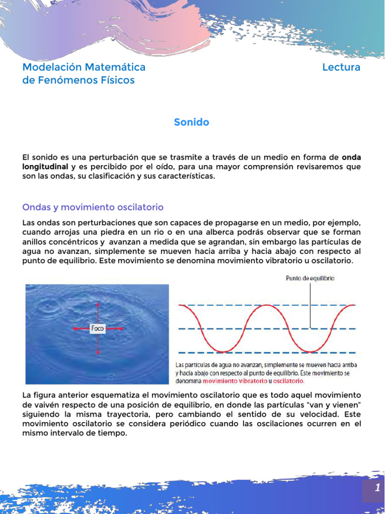 Lectura Sonido | PDF | Sonido | Olas