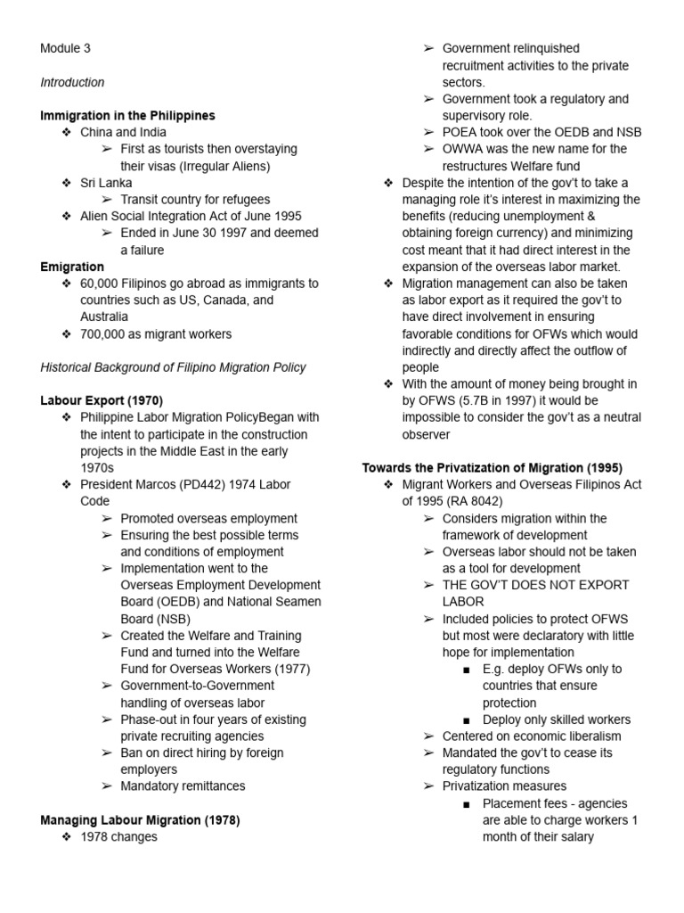 Migration | PDF | Human Migration | Migrant Worker