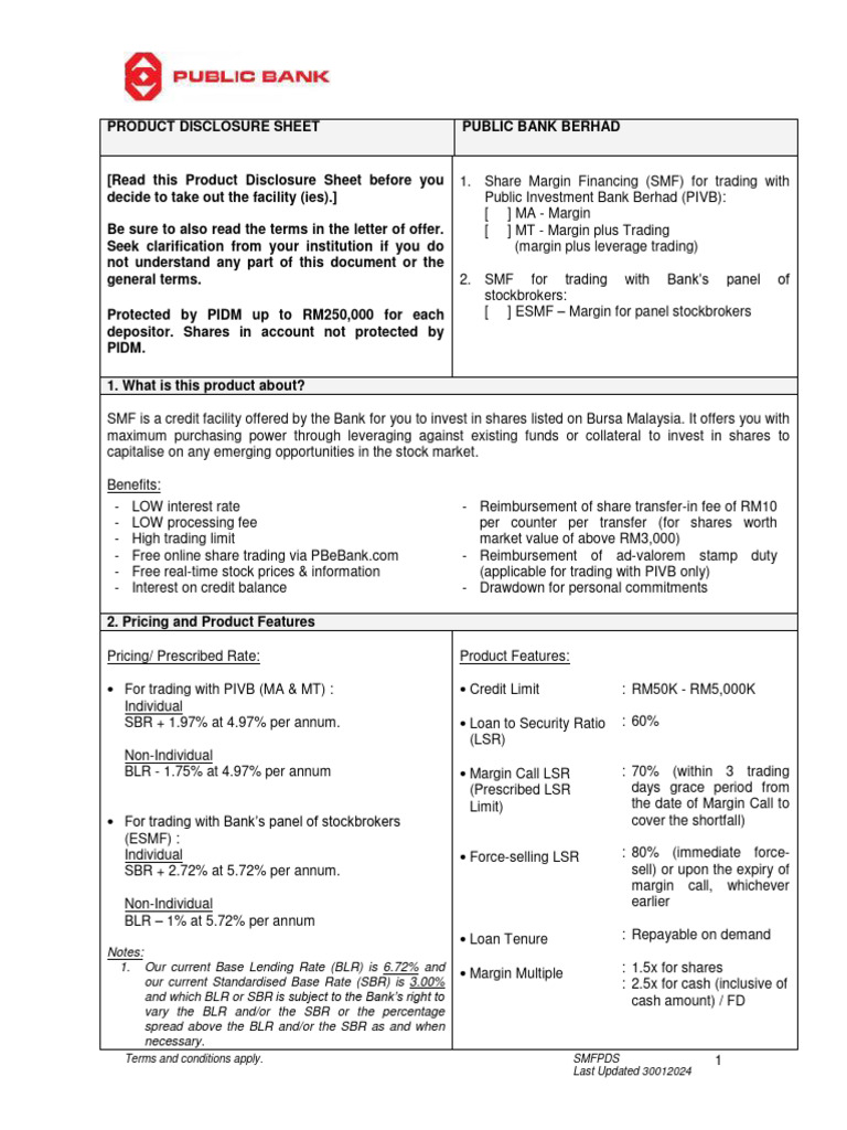Maybank Share Pbe Margin Sibc-30012024en | PDF | Interest | Banks