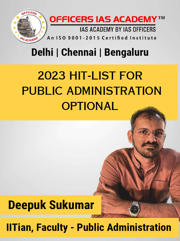 2023 Public Administration Hit List | PDF | Public Administration ...