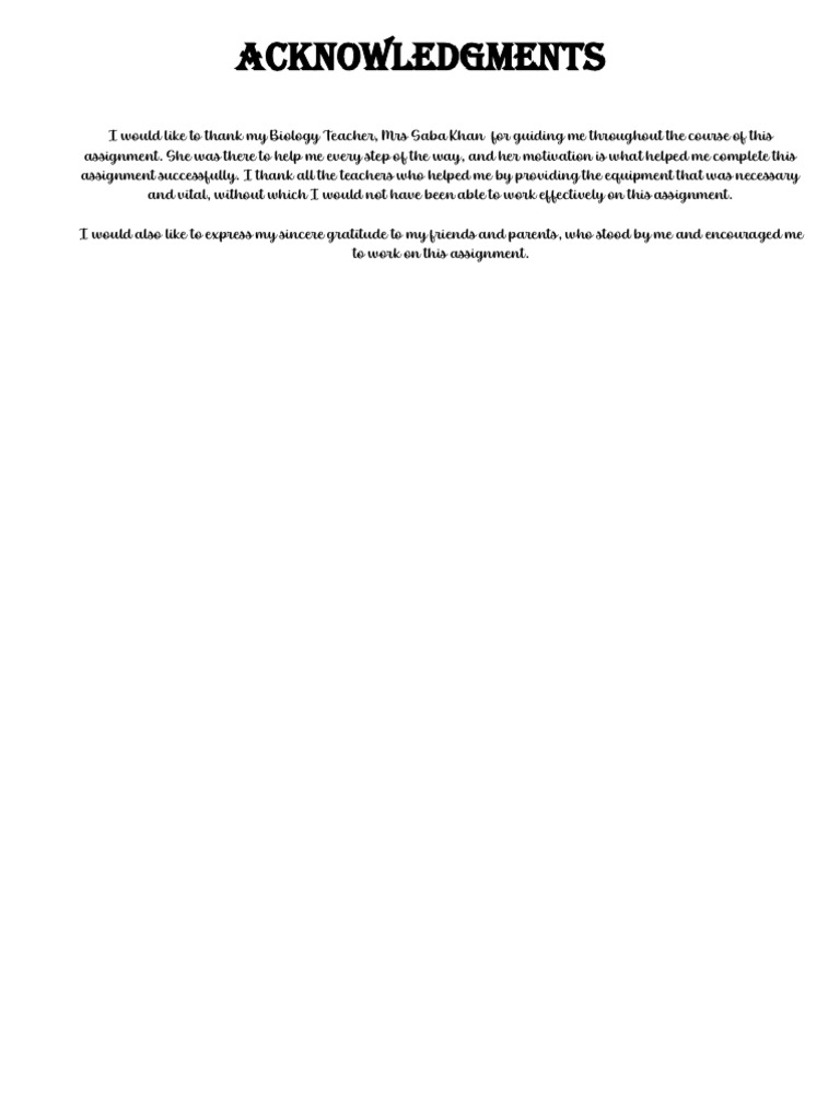 Acknowledgments | PDF | Wellness