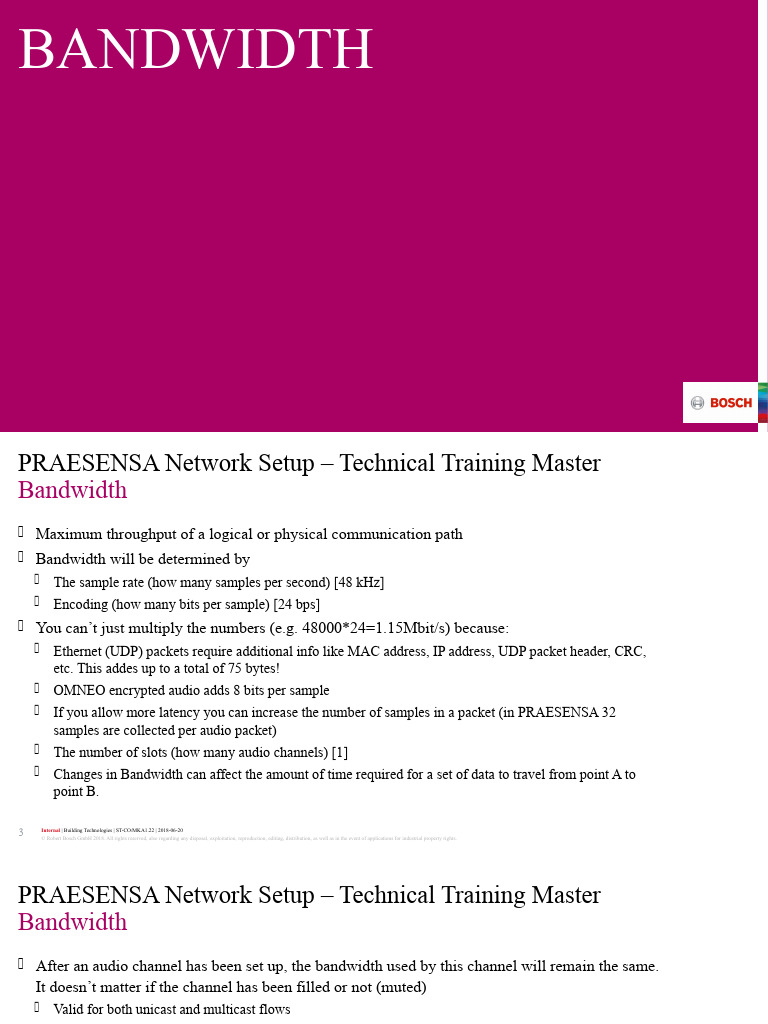 PRA NetworkSetup10 Bandwidth | PDF | Bandwidth (Computing) | Bit Rate