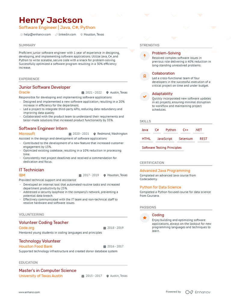 Henry Jackson Resume | PDF | Software | Computer Programming