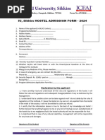 CIRCULAR - Hostel Registration Forms 2025-26 | PDF