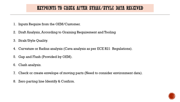 Keypoints To Check After Strak Received | PDF | Computers