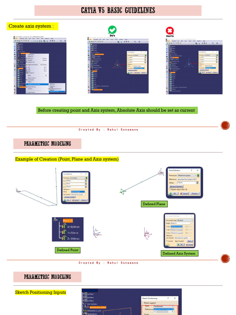 CATIA V5 Basic Guidelines Overview | PDF | Applied Mathematics
