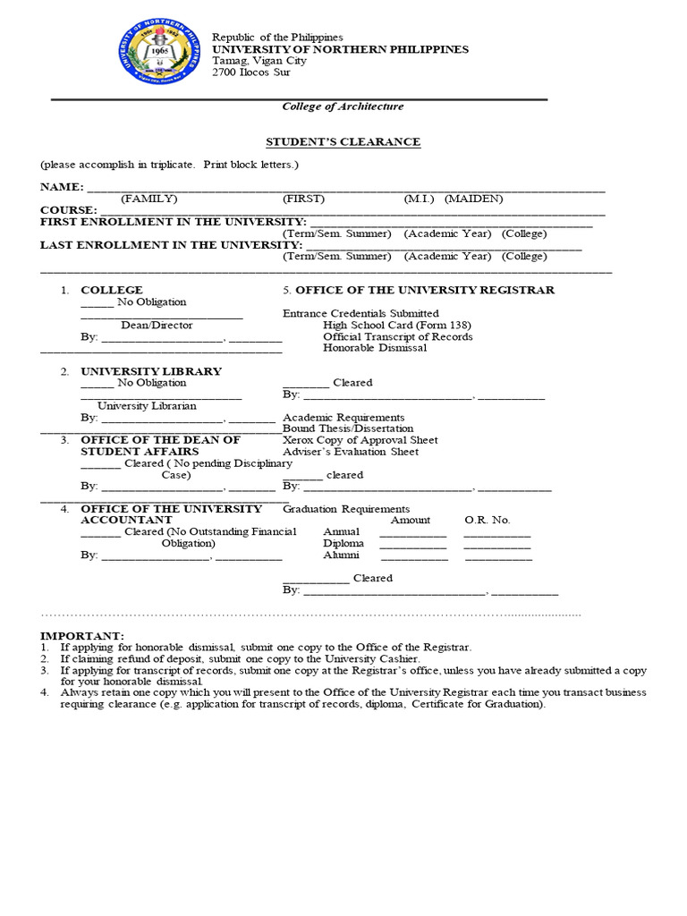 Application For Graduation Clearance For Graduation 2024 | PDF | Academia