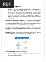 Nucleophile Strength Cheat Sheet Final | PDF