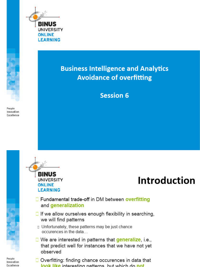 PPT6-Buss Intel Analytics | PDF | Cross Validation (Statistics ...