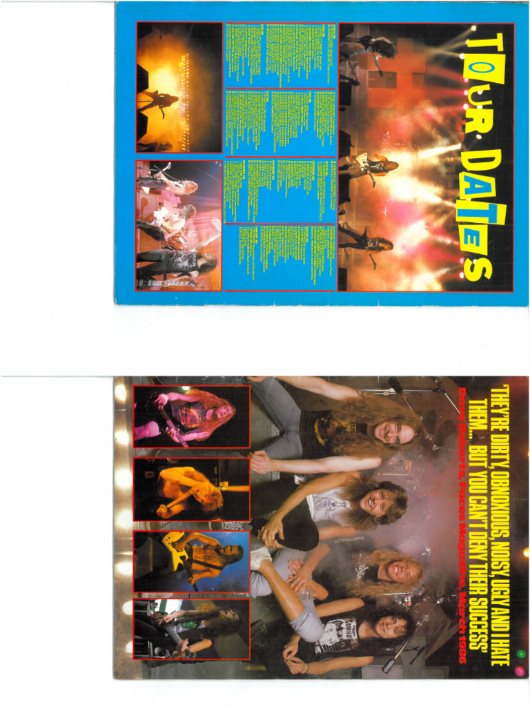 METALLICA - Damage Inc Tour. | PDF