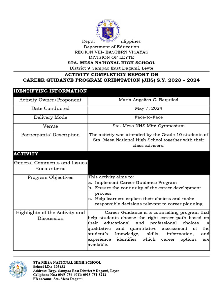 Acr CGP Sy2023-2024 - 082424 | PDF | Learning | Behavior Modification