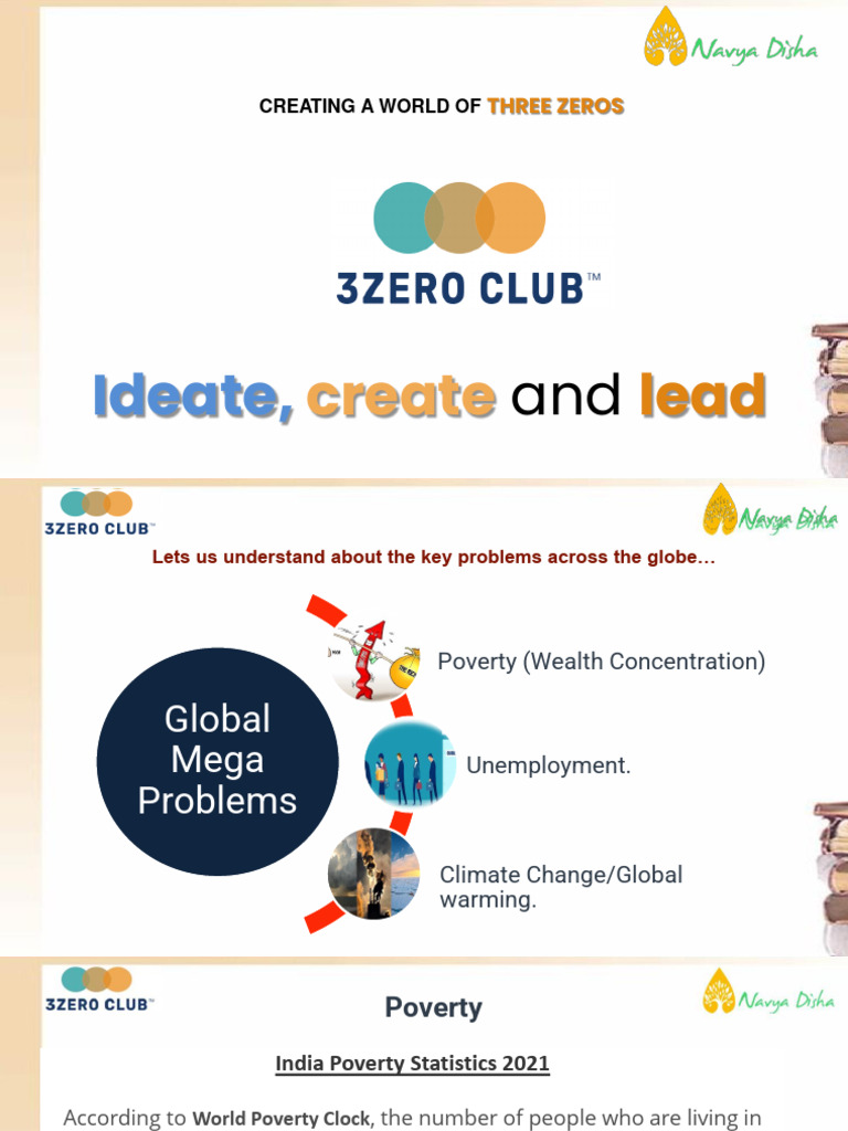 3zero Club Program. | PDF | Poverty | Poverty & Homelessness