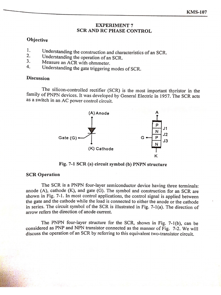 SCR Theory and Experiment | PDF
