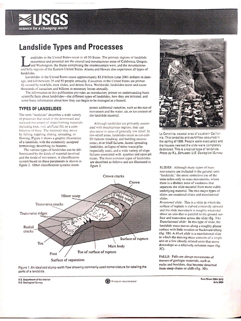 Landslides | PDF