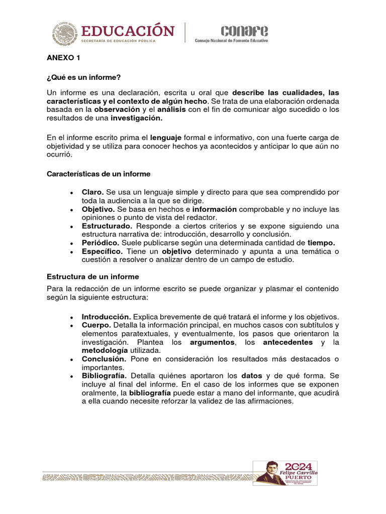 Anexos_Informe situación final ciclo escolar_2023-2024_(VF) | PDF | Aprendizaje | Enseñando