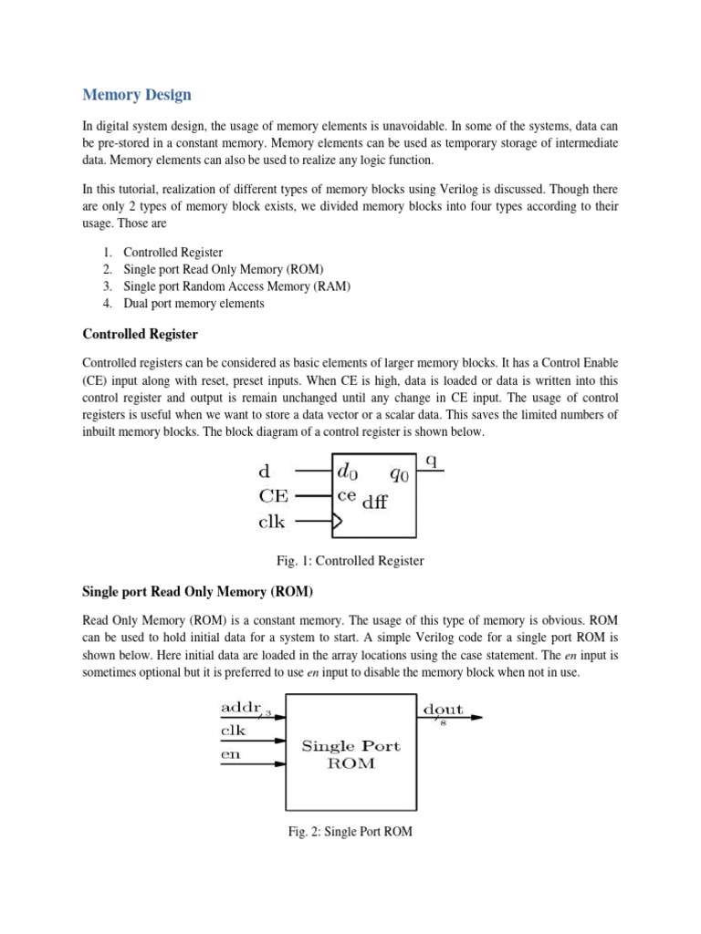 Memory | PDF | Computer Data Storage | Read Only Memory Memory | PDF | Computer Data Storage | Read Only Memory