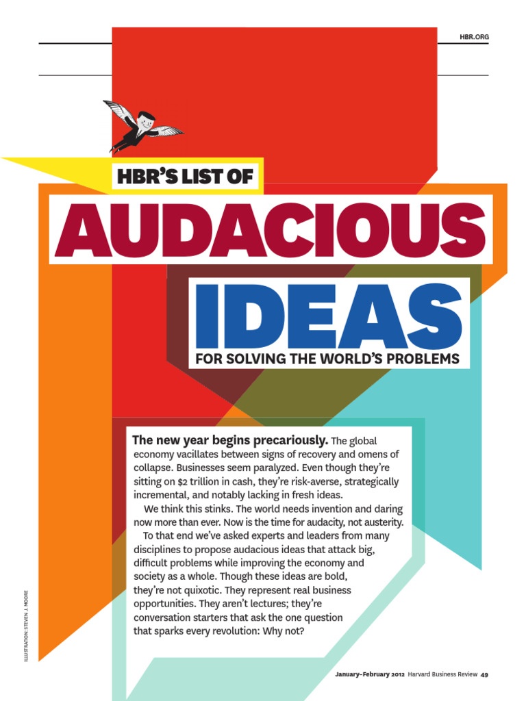 HBR 10 Audacious Ideas | PDF | Nasa | Venture Capital