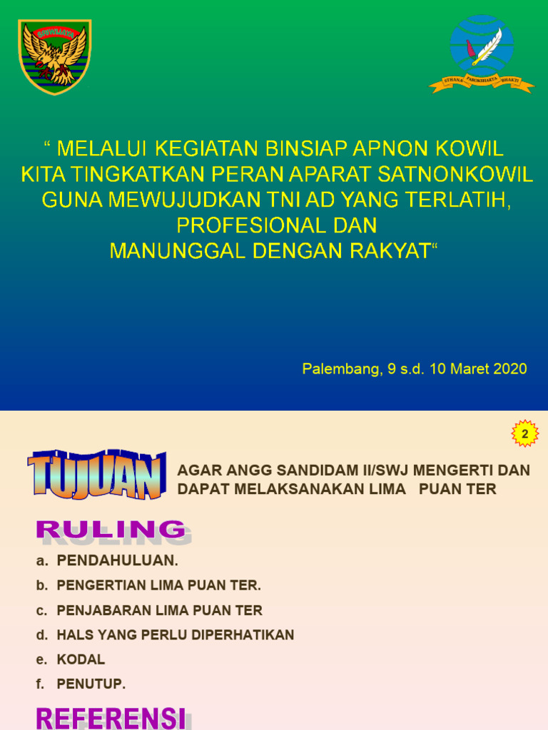 Lima Kemampuan TERITORIAL PLG BARU | PDF | Teknologi & Rekayasa