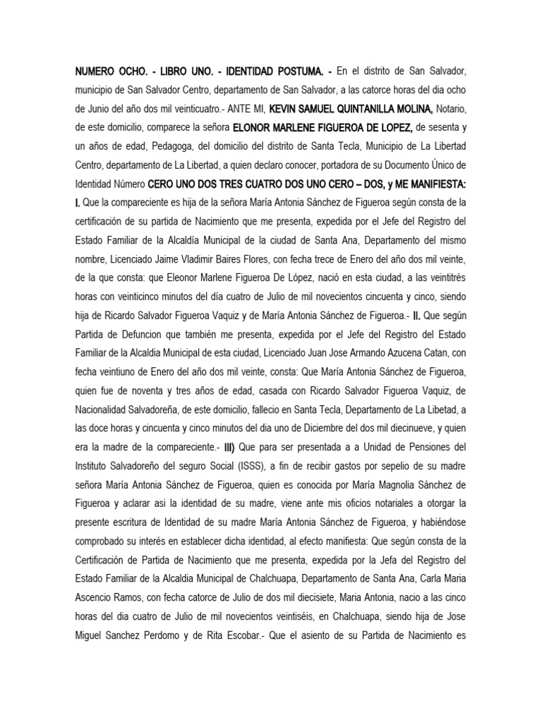 Identidad Postuma | PDF | Política | Derecho