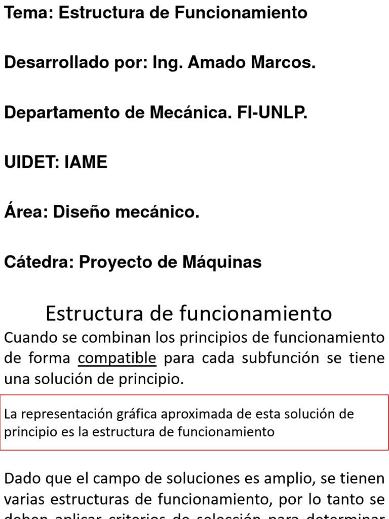 Estructura de Funcionamiento | PDF | Diseño | Simulación