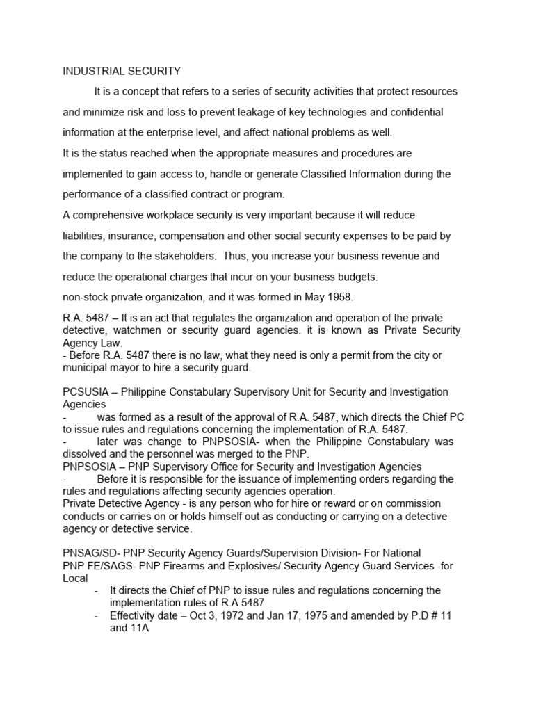 Intro Industrial Security Concept | PDF | Physical Security | Lighting