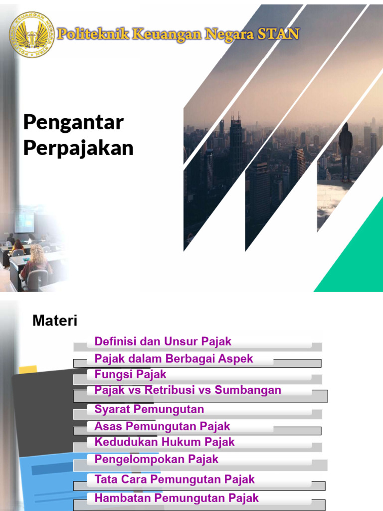 Pertemuan 1 Dasar-Dasar Perpajakan-2022 - Update | PDF Pertemuan 1 Dasar-Dasar Perpajakan-2022 - Update | PDF