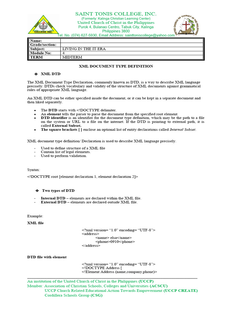 Integrative Programming 4 | PDF | Document Object Model | Xml