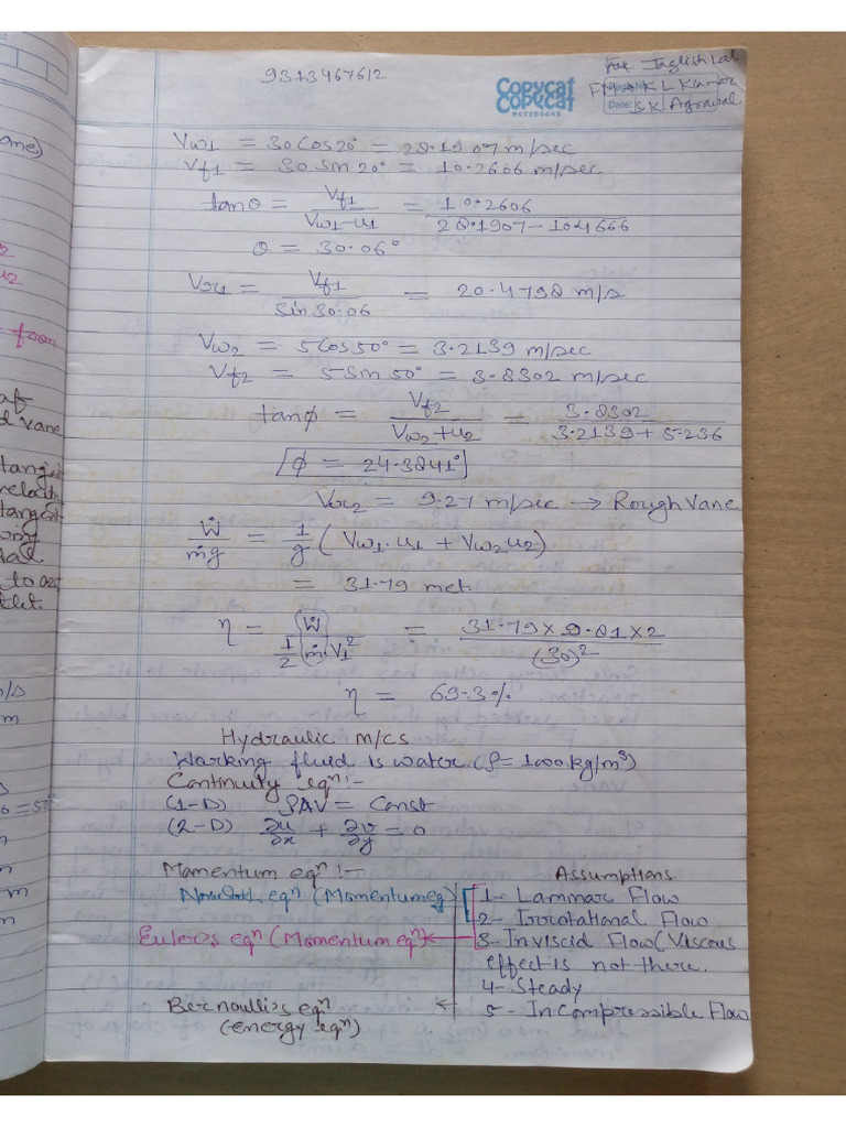 My Hydraulic Machines Notes | PDF
