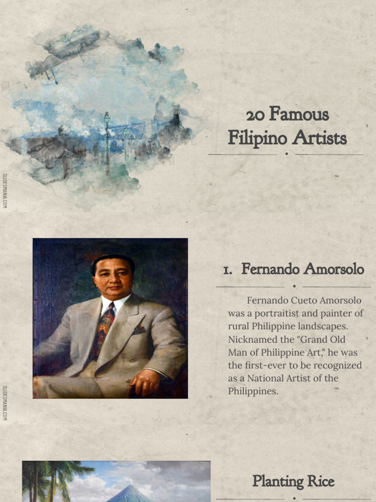 20 Filipino Artists | Download Free PDF | Philippines