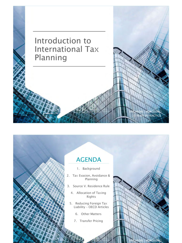 Unit 3 Mnc Investment Analysis Pdf International Taxation