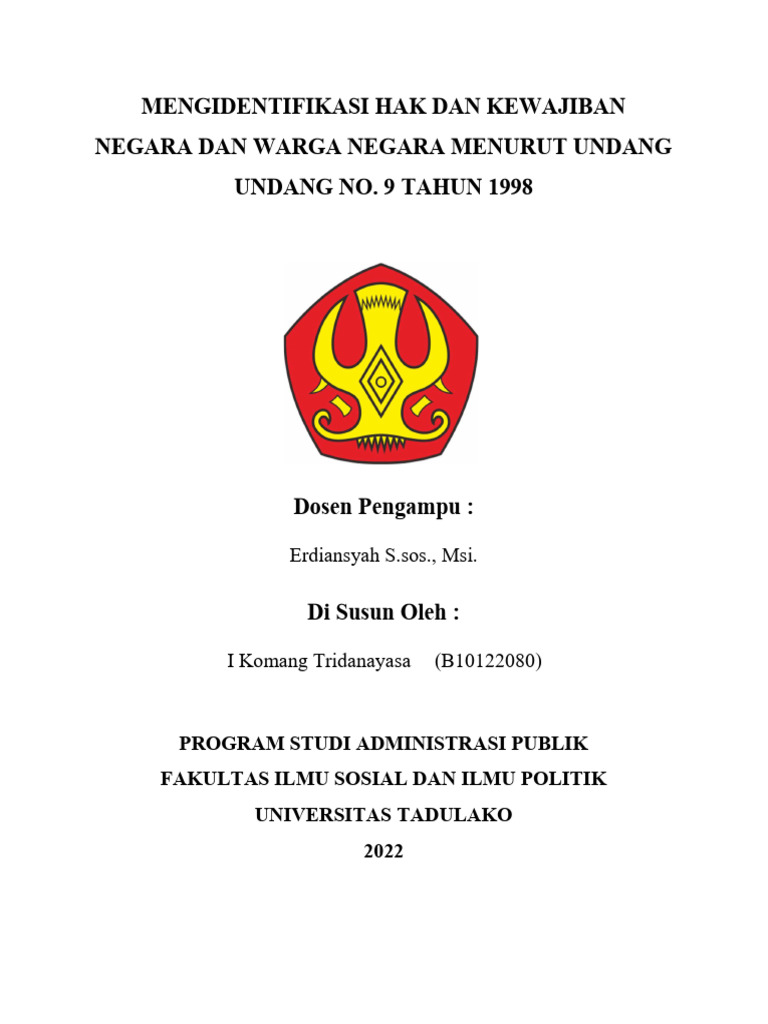 Print Tugas PKN UUD | PDF