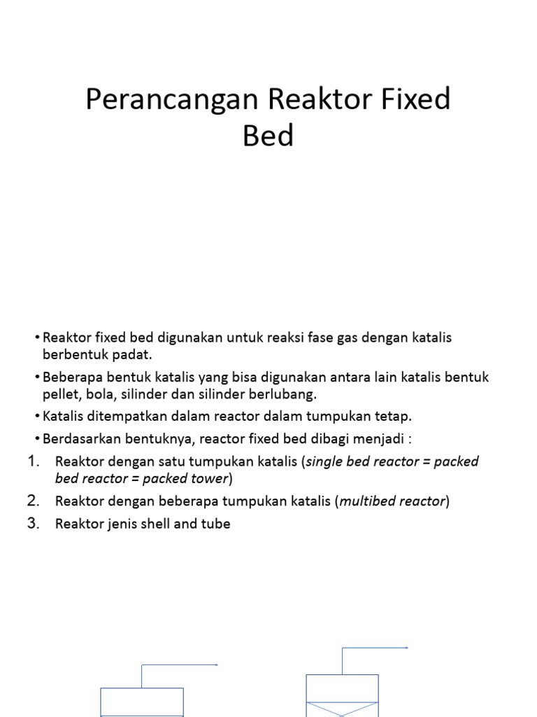 Perancangan Reaktor Fixed Bed | PDF