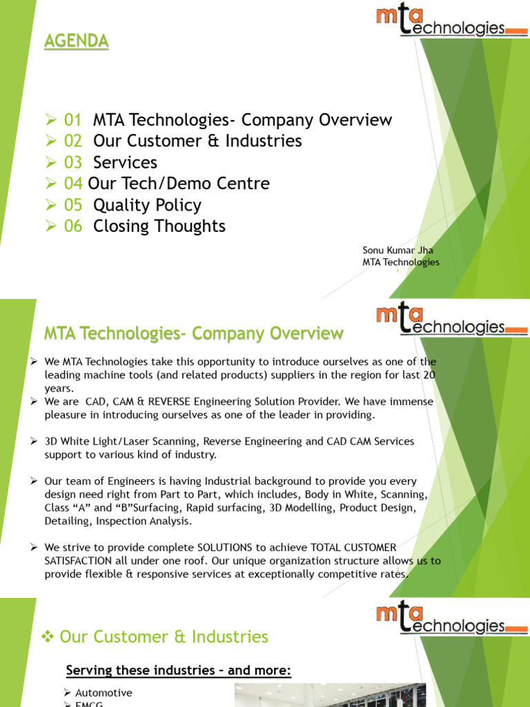 MTA_Tech Presentation | Download Free PDF | Quality Management System ...