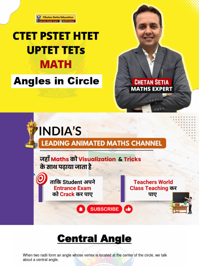 Angles in Circles | PDF | Angle | Circle