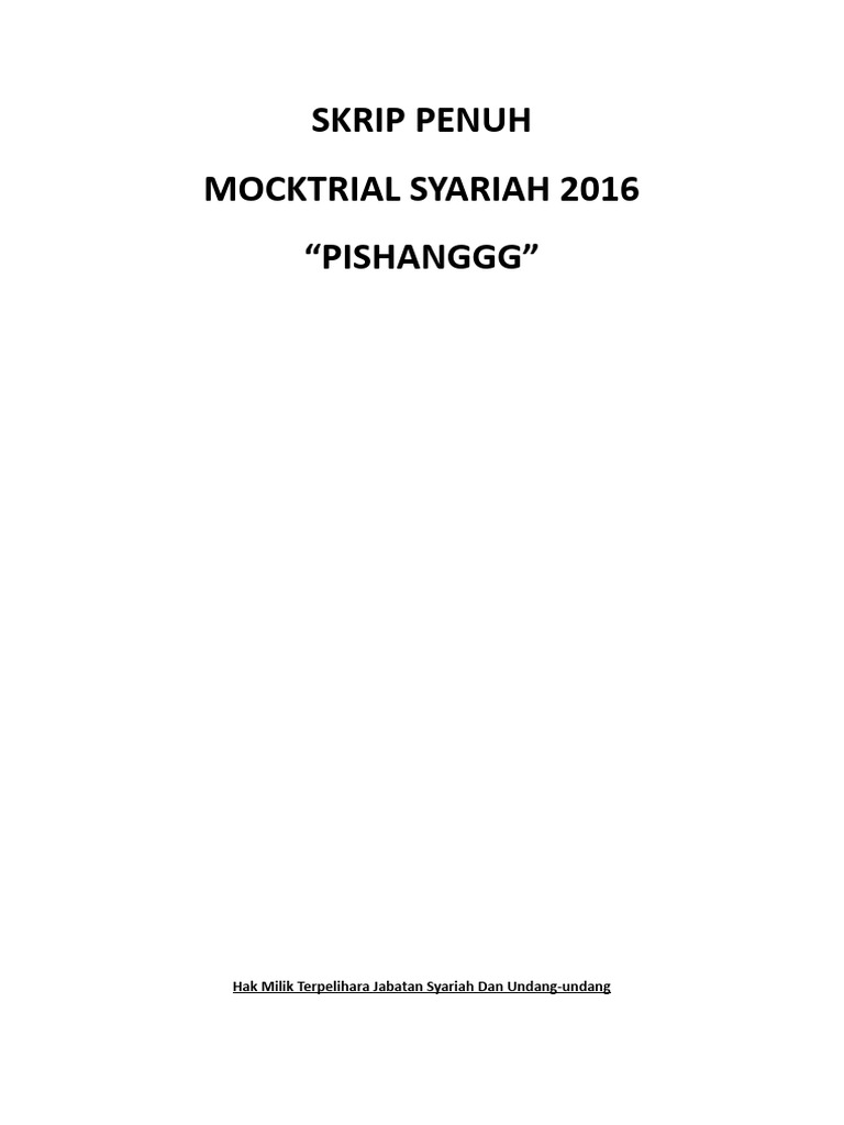 SKRIP-PENUH - Revised | PDF