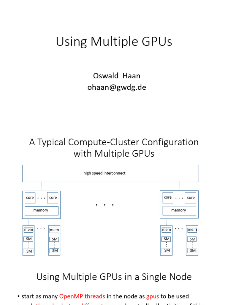CUDA-Multiple GPUs | PDF | Software Engineering | Computer Programming CUDA-Multiple GPUs | PDF | Software Engineering | Computer Programming