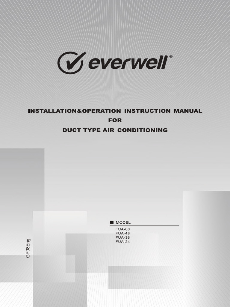 Fua User Manual | PDF | Air Conditioning | Pipe (Fluid Conveyance)