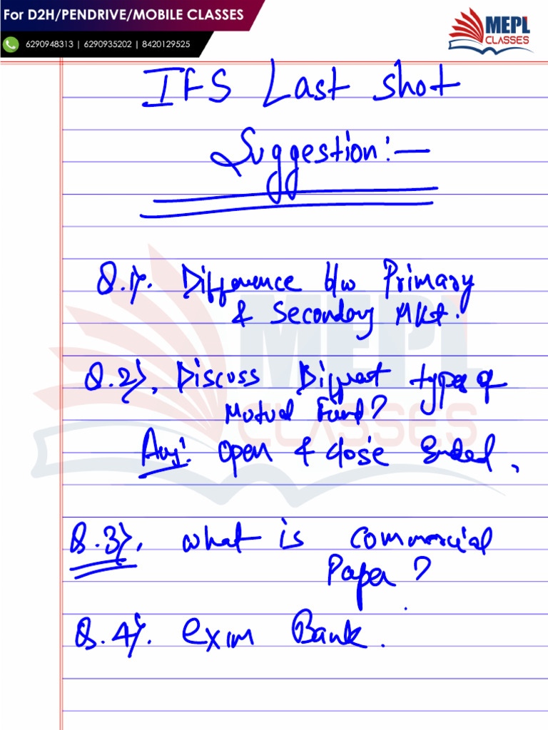 Last Shot Notes | PDF