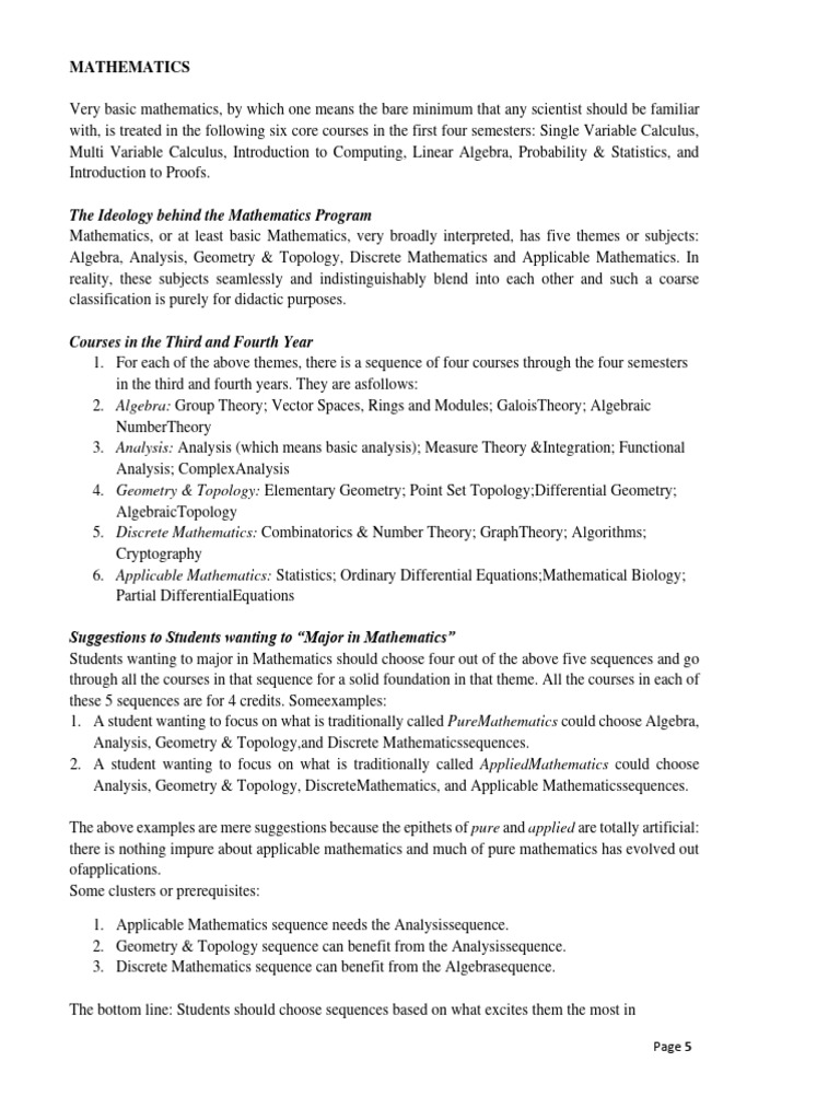 BSCMSC | PDF | Mathematics | Mathematical Analysis