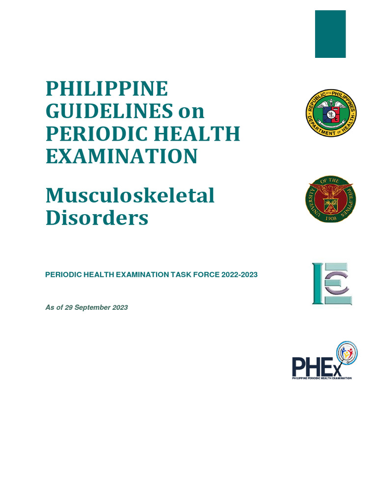 (CPG) Philippine Guidelines On Periodic Health Examination Screening ...