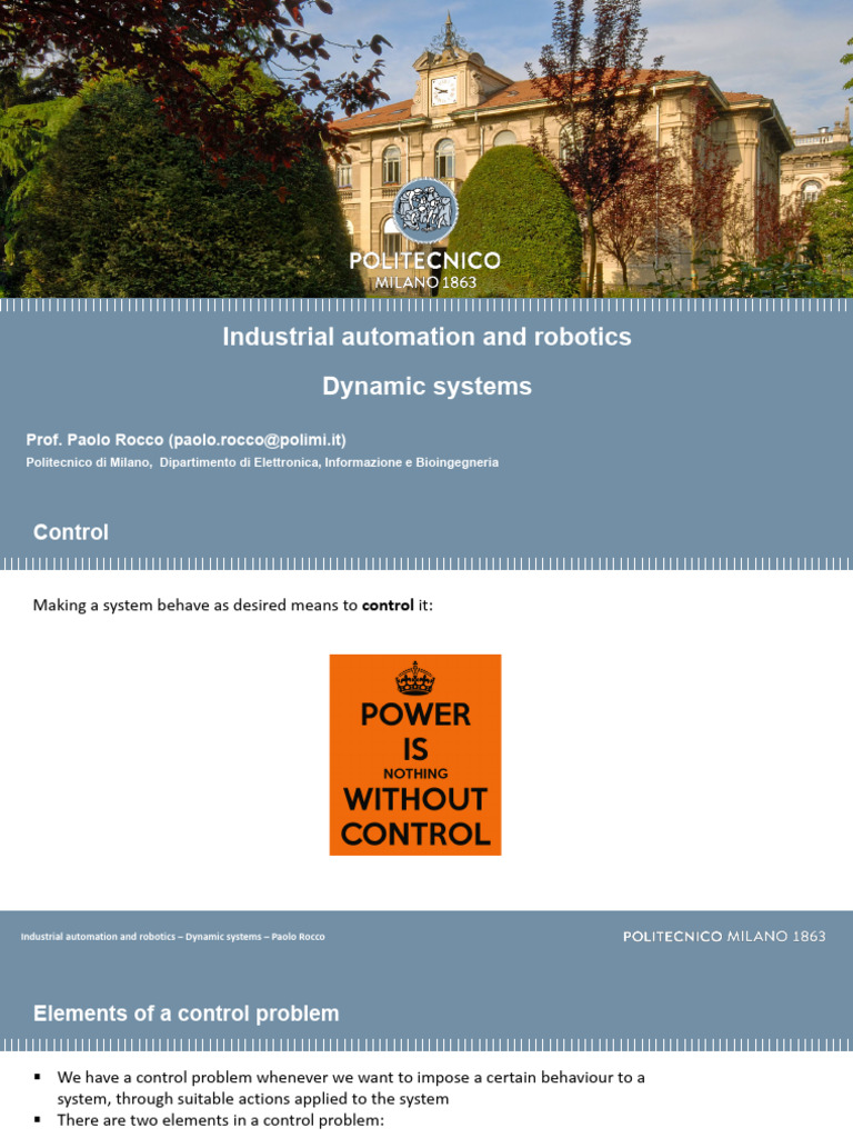 3 - Dynamic systems | Download Free PDF | Nonlinear System | Control Theory