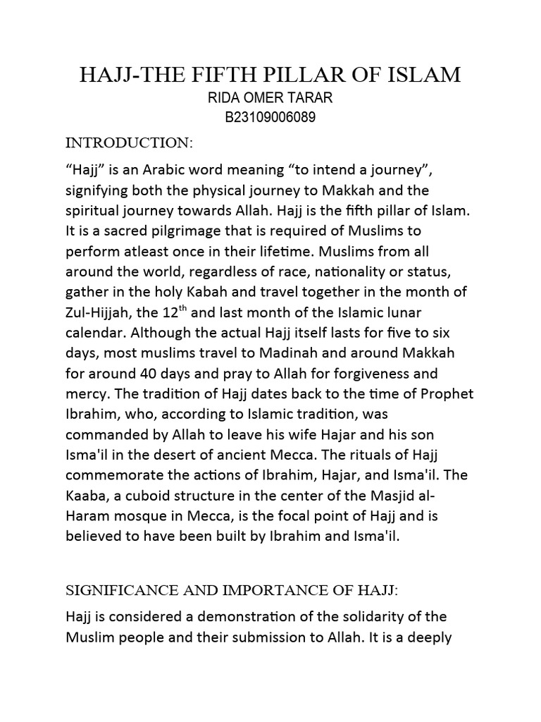 Hajj | PDF | Hajj | Abrahamic Religions