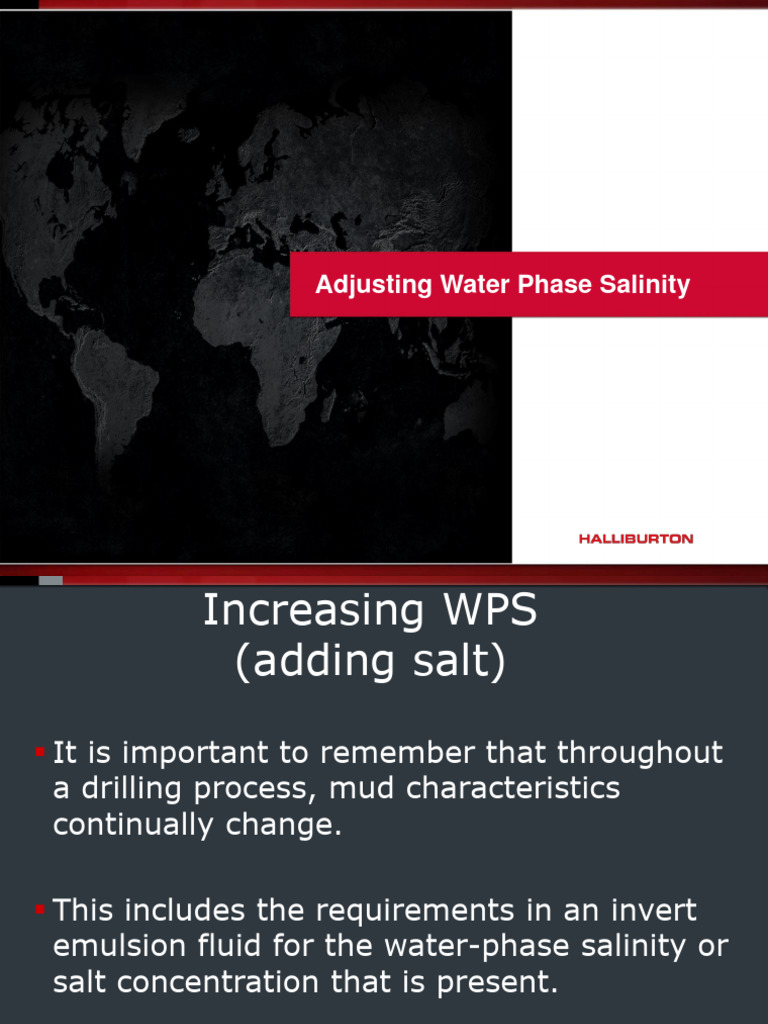02adjusting Water Phase Salinity | PDF | Parts Per Notation | Barrel (Unit)