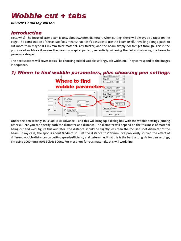 Laser Cutting with Wobble Technique | PDF | Beam (Structure)