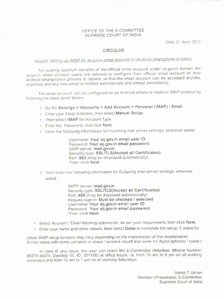 Setting Up IMAP | PDF