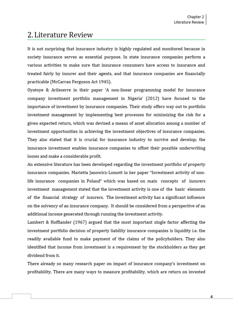 Chapter 2 - L.R | PDF | Insurance | Investing