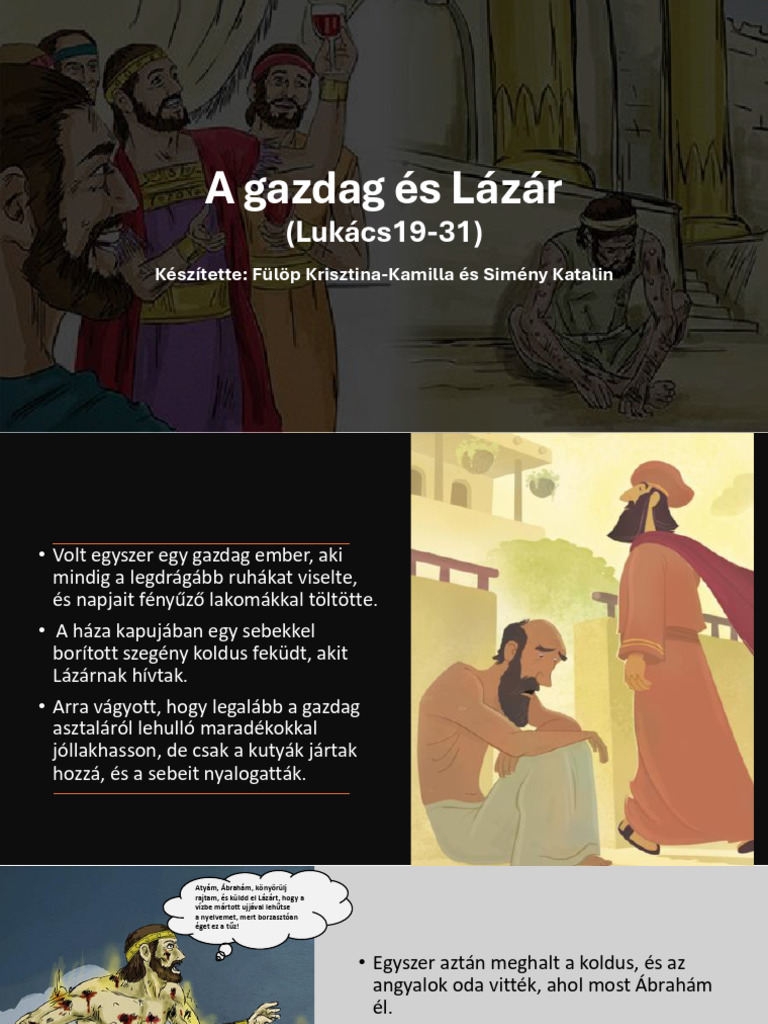 A gazdag és Lázár | PDF