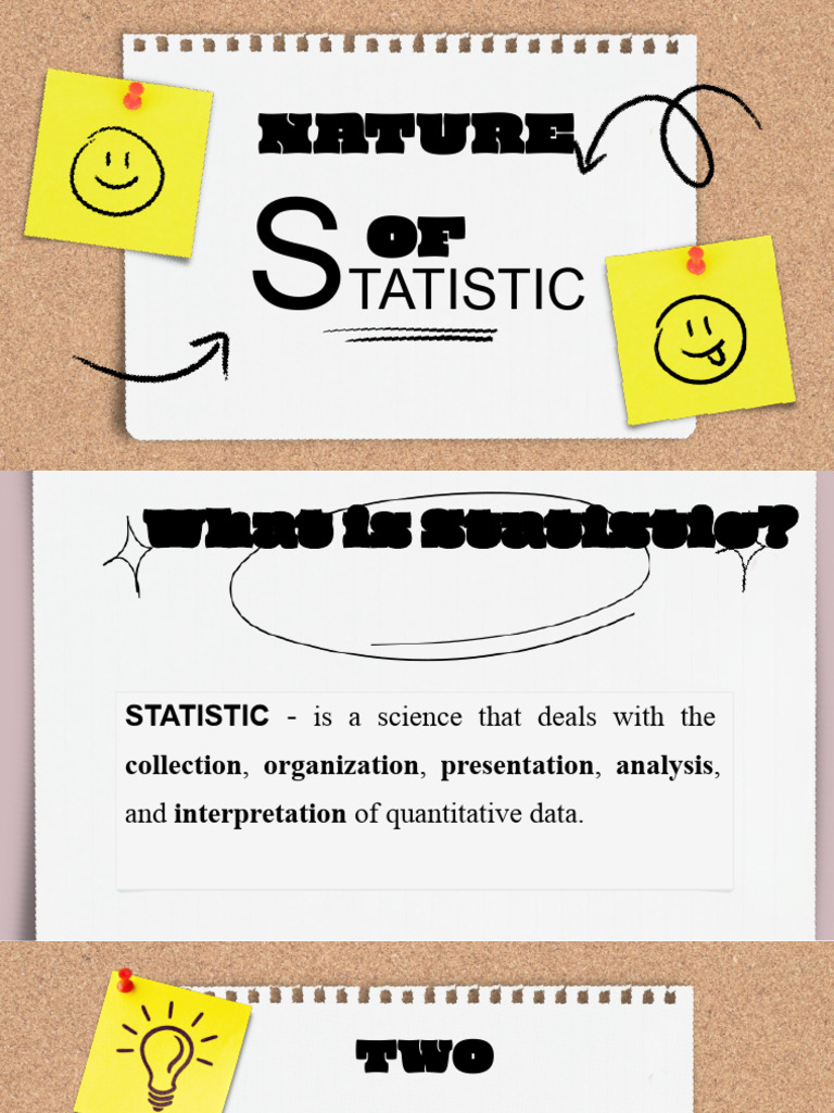 Nature of Statistic | PDF | Sampling (Statistics) | Statistics
